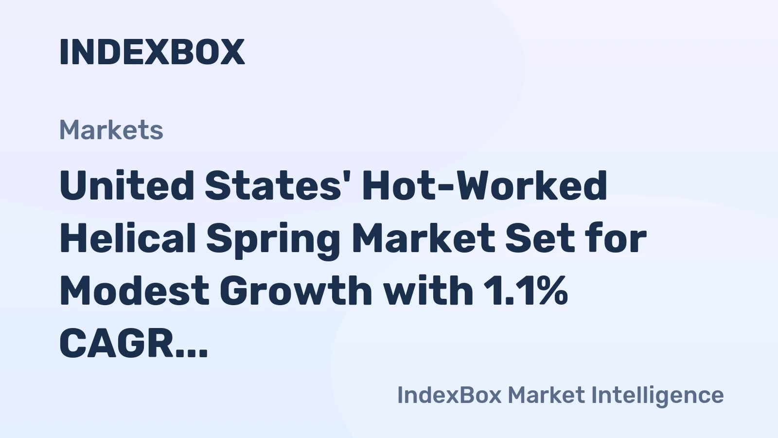 United States' Hot-Worked Helical Spring Market Set for Modest Growth with 1.1% CAGR in Value