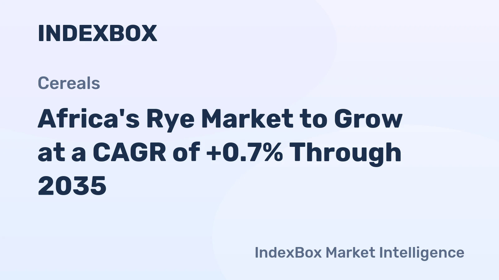 Africa's Rye Market to Grow at a CAGR of +0.7% Through 2035