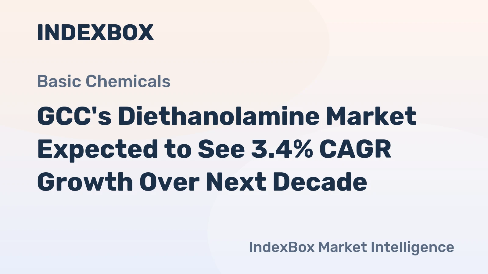 GCC's Diethanolamine Market Expected to See 3.4% CAGR Growth Over Next Decade