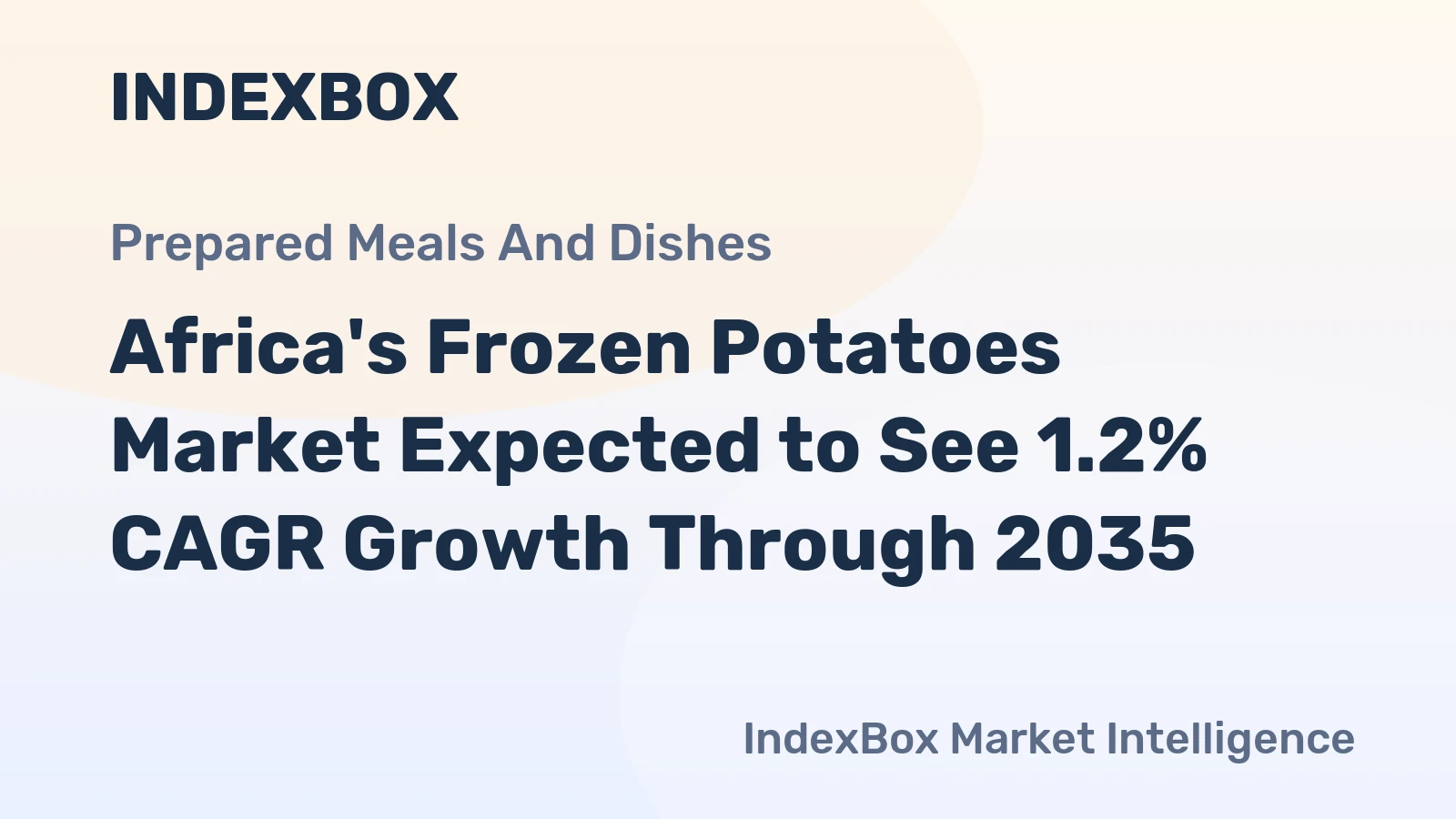 Africa's Frozen Potatoes Market Expected to See 1.2% CAGR Growth Through 2035