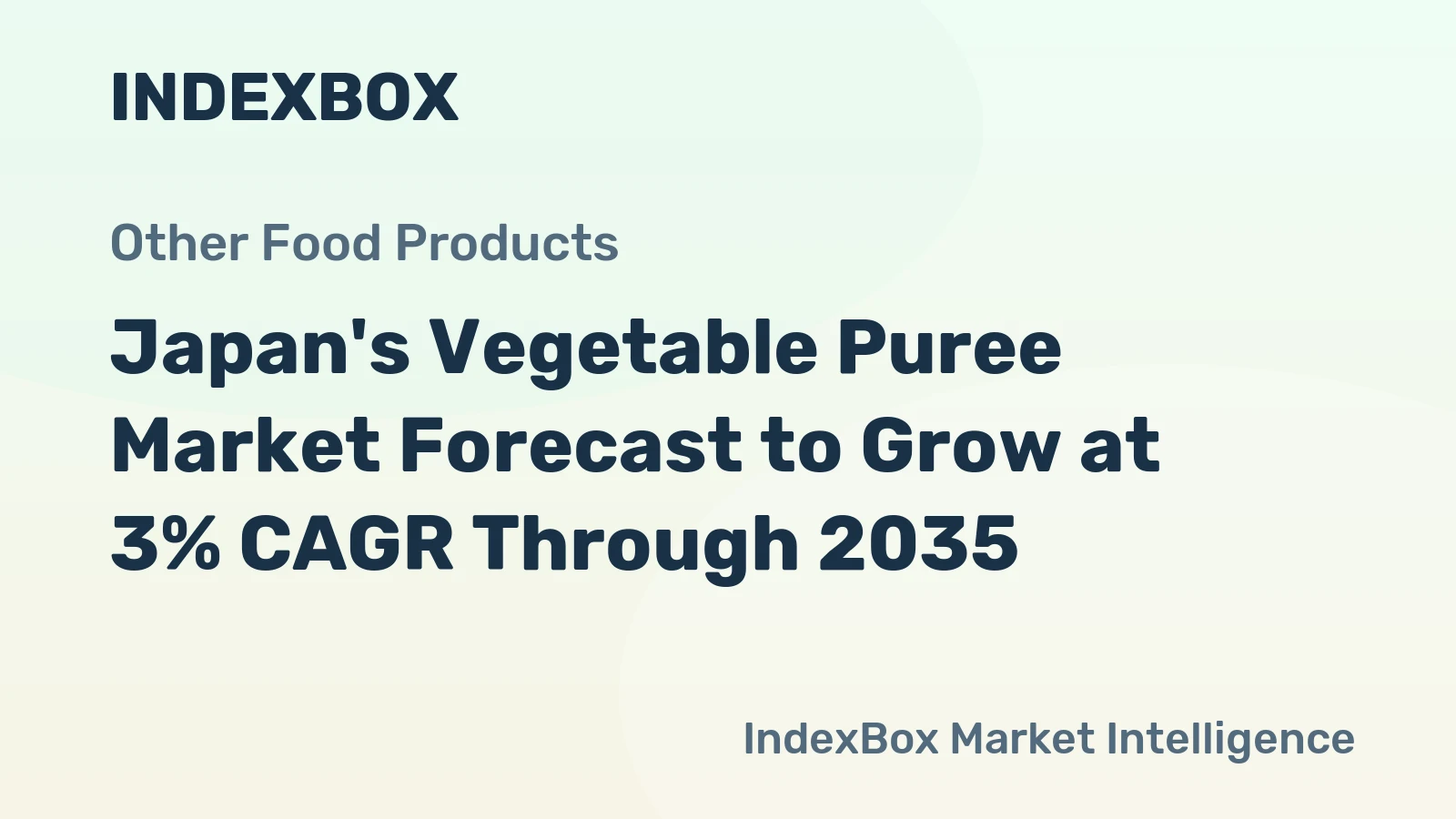 Japan's Vegetable Puree Market Forecast to Grow at 3% CAGR Through 2035