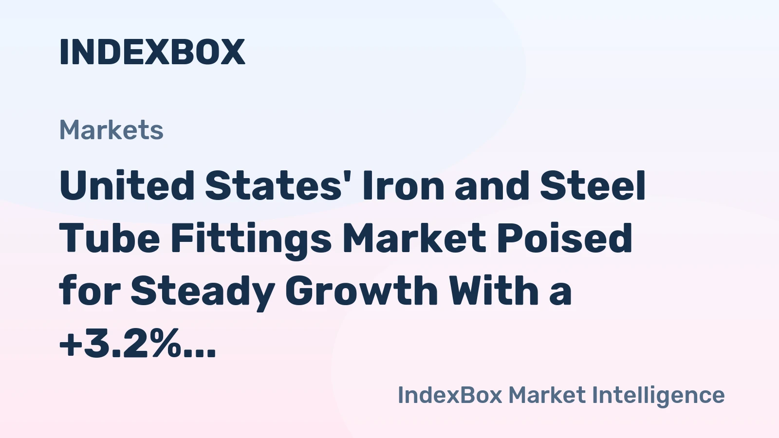 United States' Iron and Steel Tube Fittings Market Poised for Steady Growth With a +3.2% CAGR Value Forecast