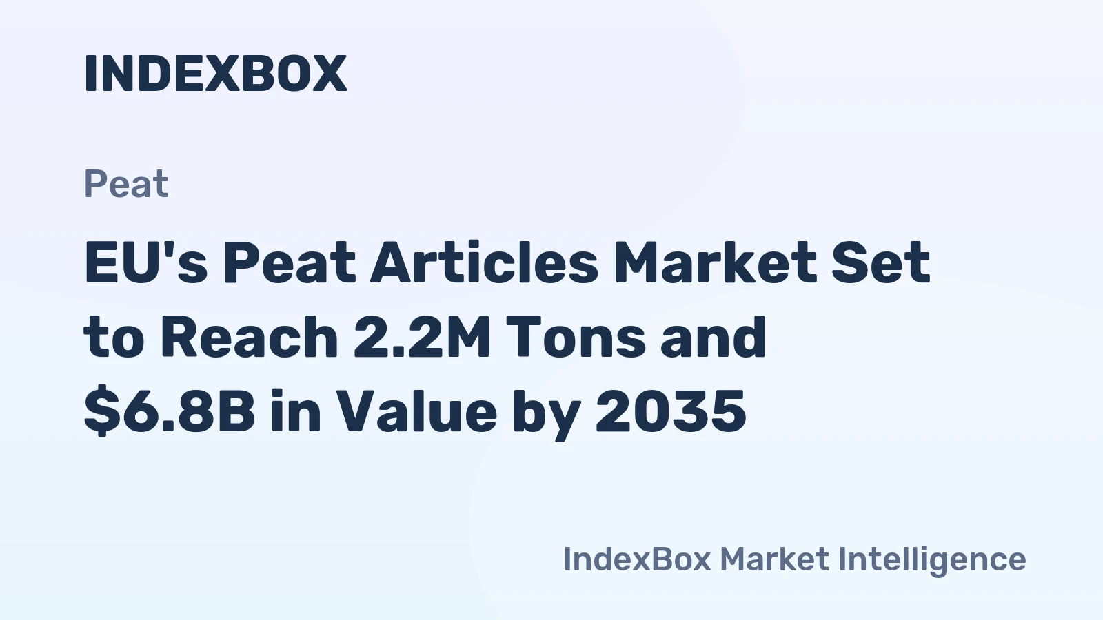 EU's Peat Articles Market Set to Reach 2.2M Tons and $6.8B in Value by 2035