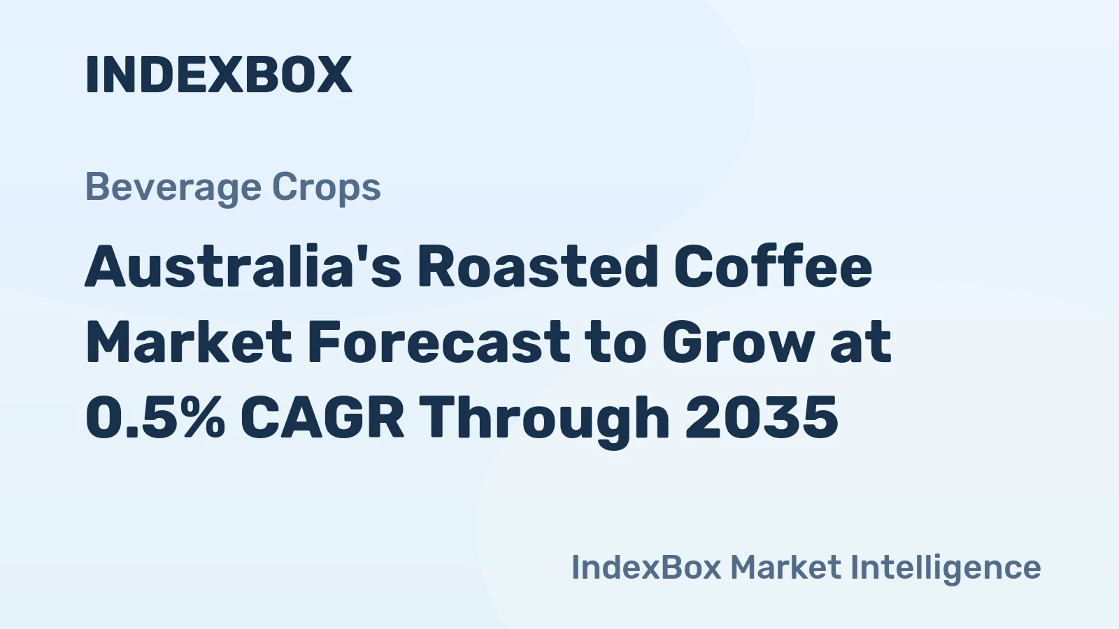 Australia's Roasted Coffee Market Forecast to Grow at 0.5% CAGR Through 2035