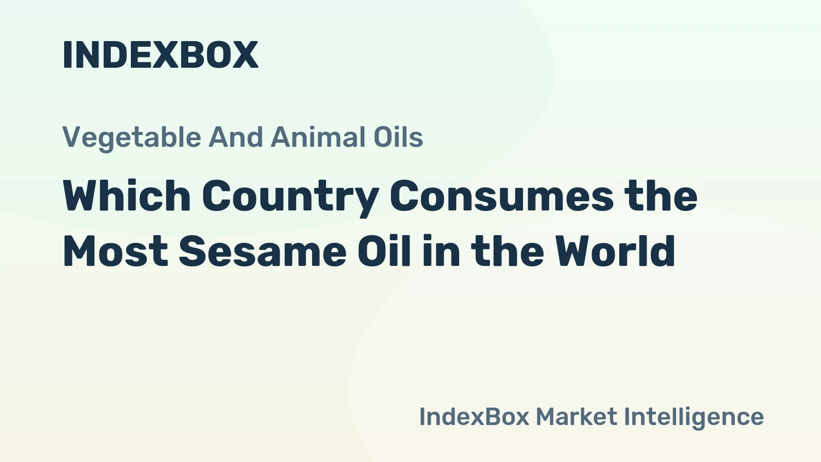 Which Country Consumes the Most Sesame Oil in the World?