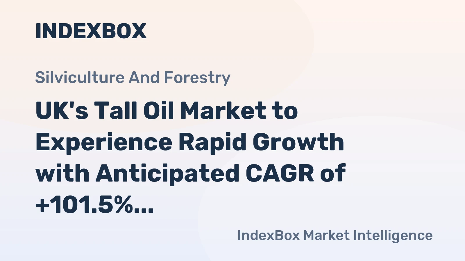 UK's Tall Oil Market to Experience Rapid Growth with Anticipated CAGR of +101.5%