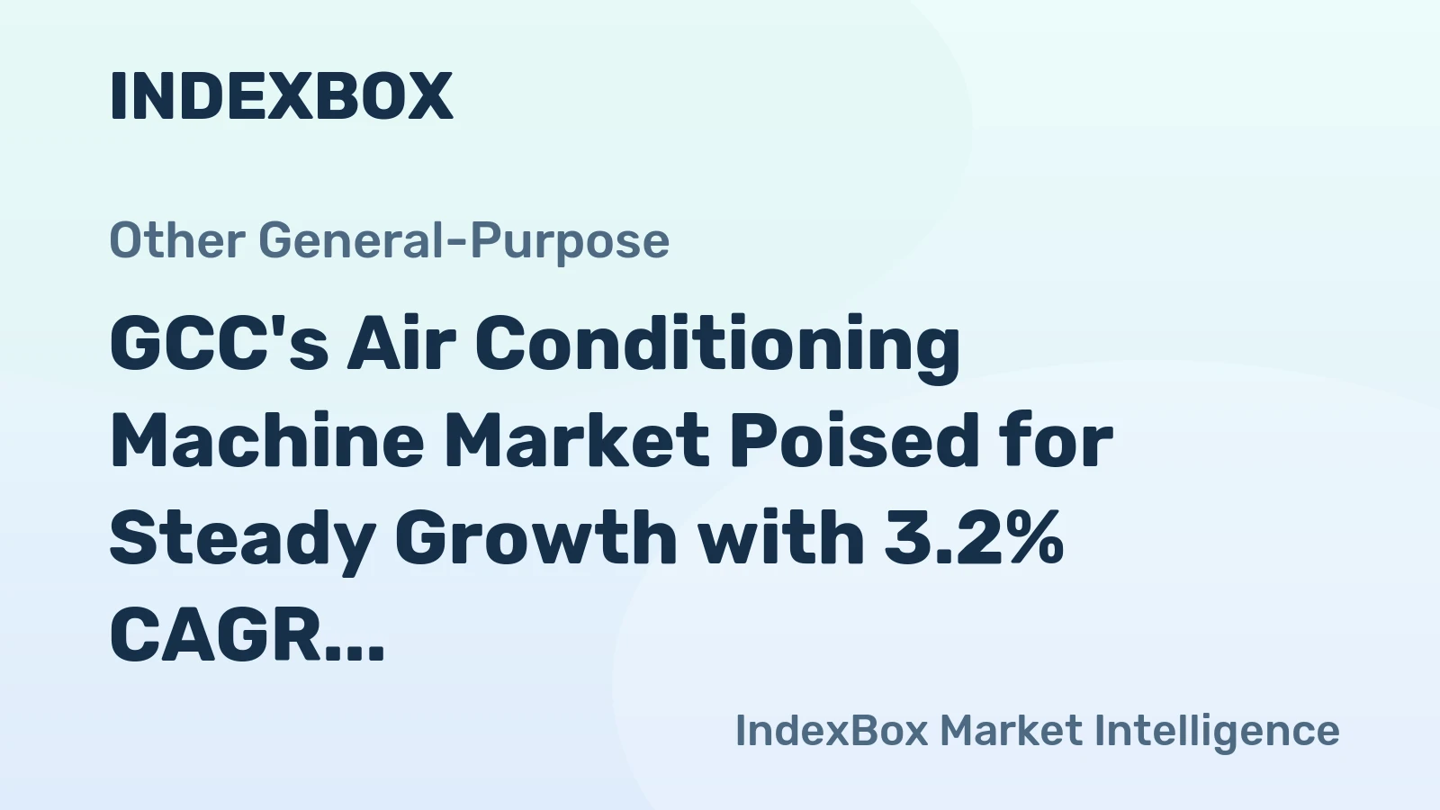 GCC's Air Conditioning Machine Market Poised for Steady Growth with 3.2% CAGR