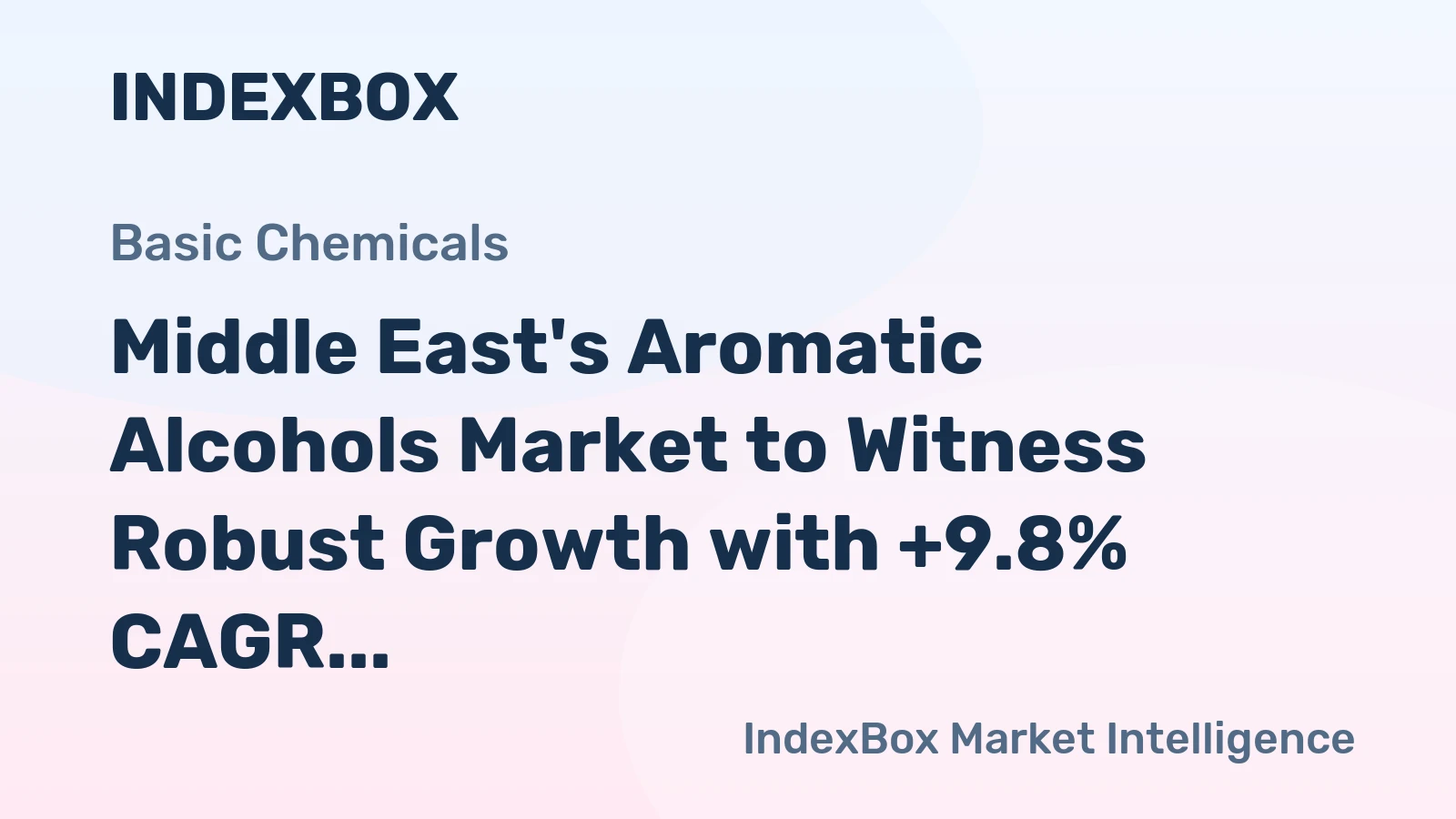 Middle East's Aromatic Alcohols Market to Witness Robust Growth with +9.8% CAGR from 2024 to 2035