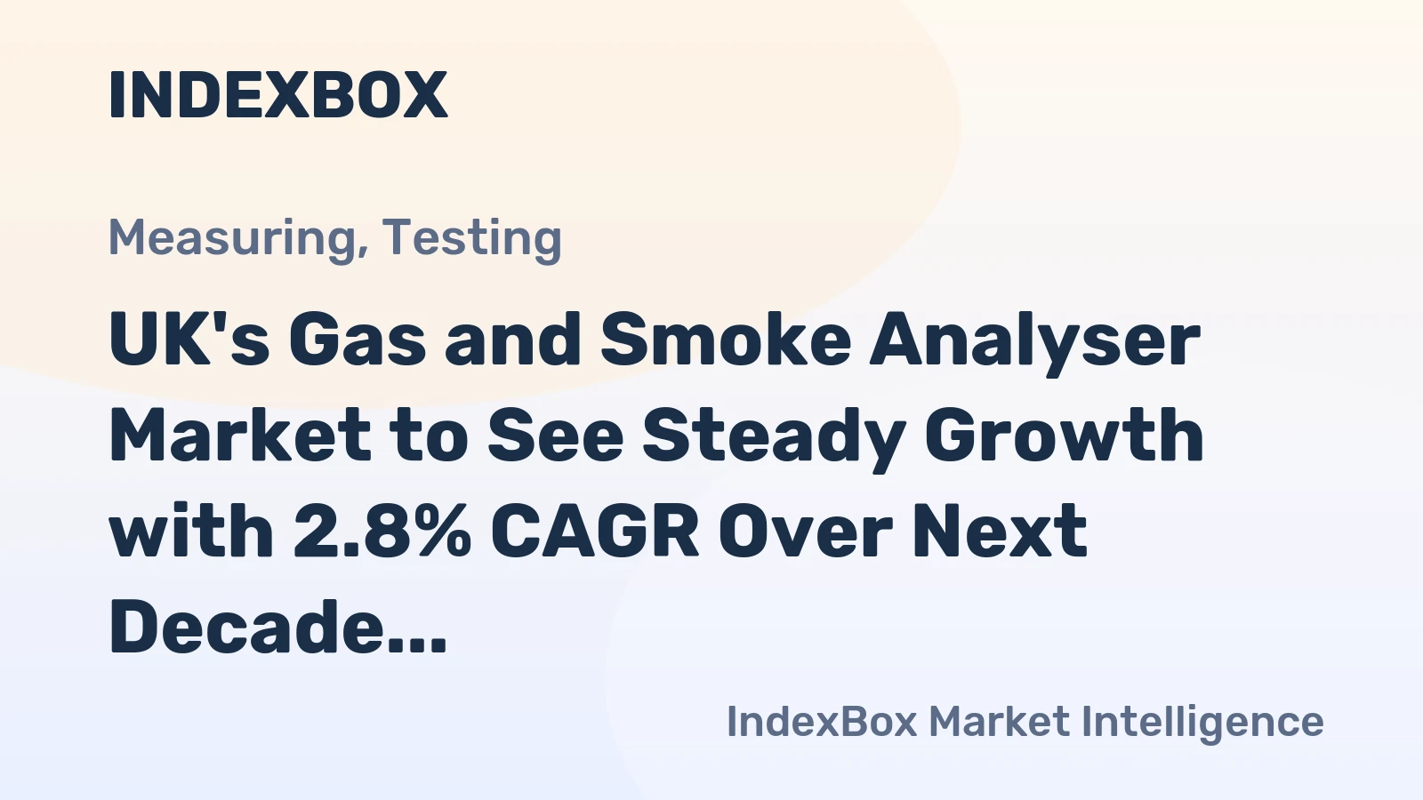 UK's Gas and Smoke Analyser Market to See Steady Growth with 2.8% CAGR Over Next Decade