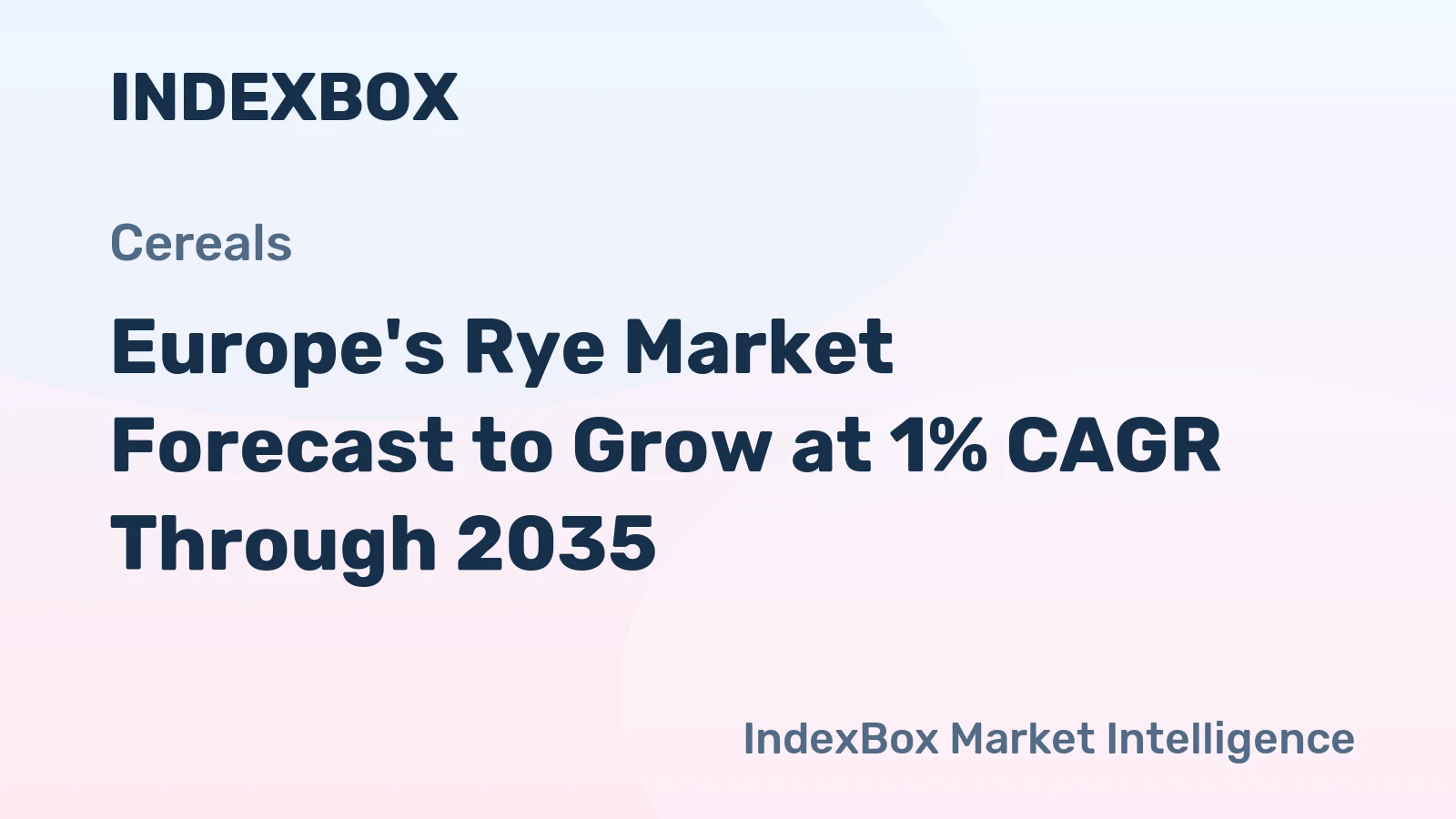 Europe's Rye Market Forecast to Grow at 1% CAGR Through 2035