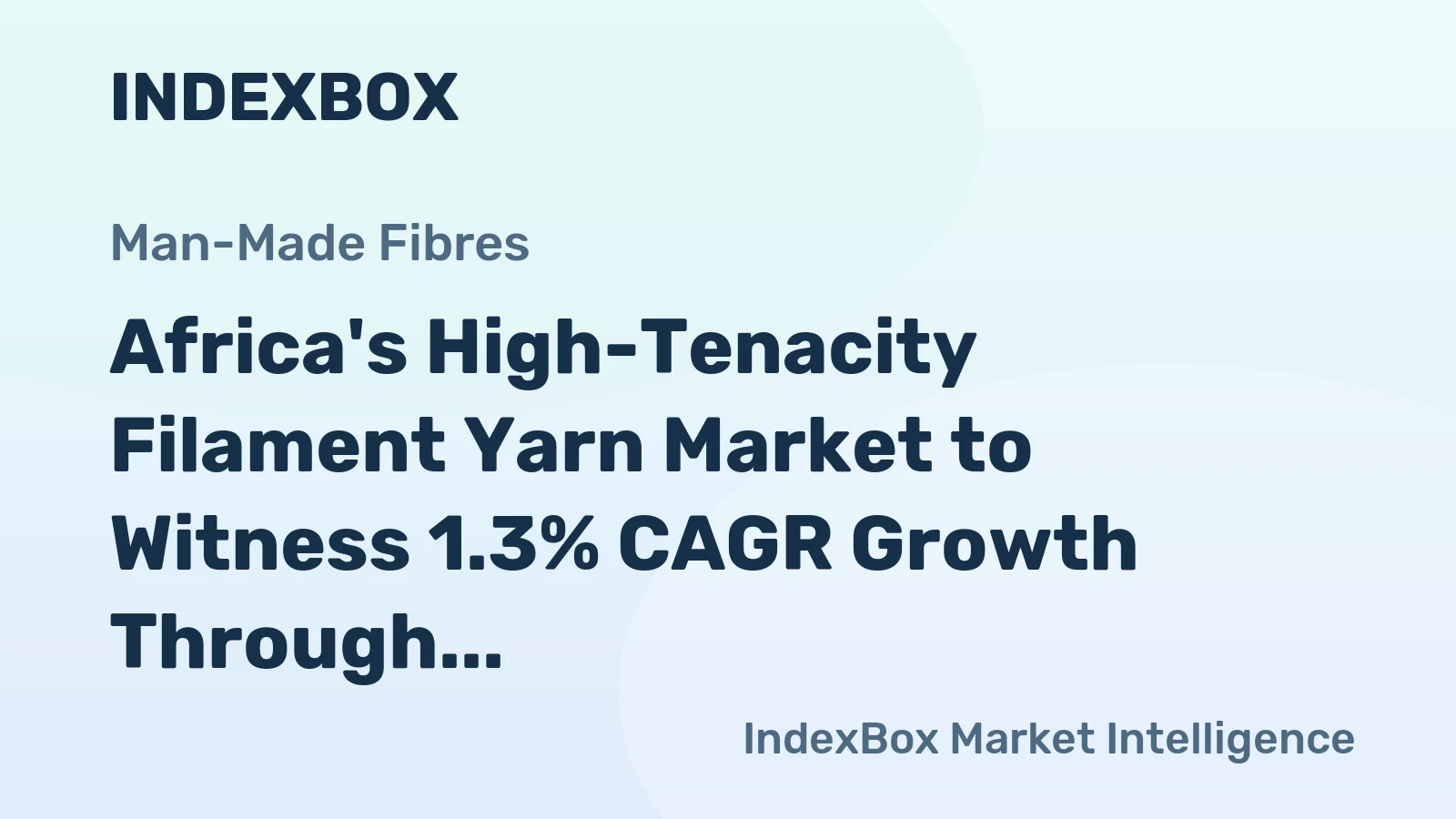 Africa's High-Tenacity Filament Yarn Market to Witness 1.3% CAGR Growth Through 2035, Reaching $119M