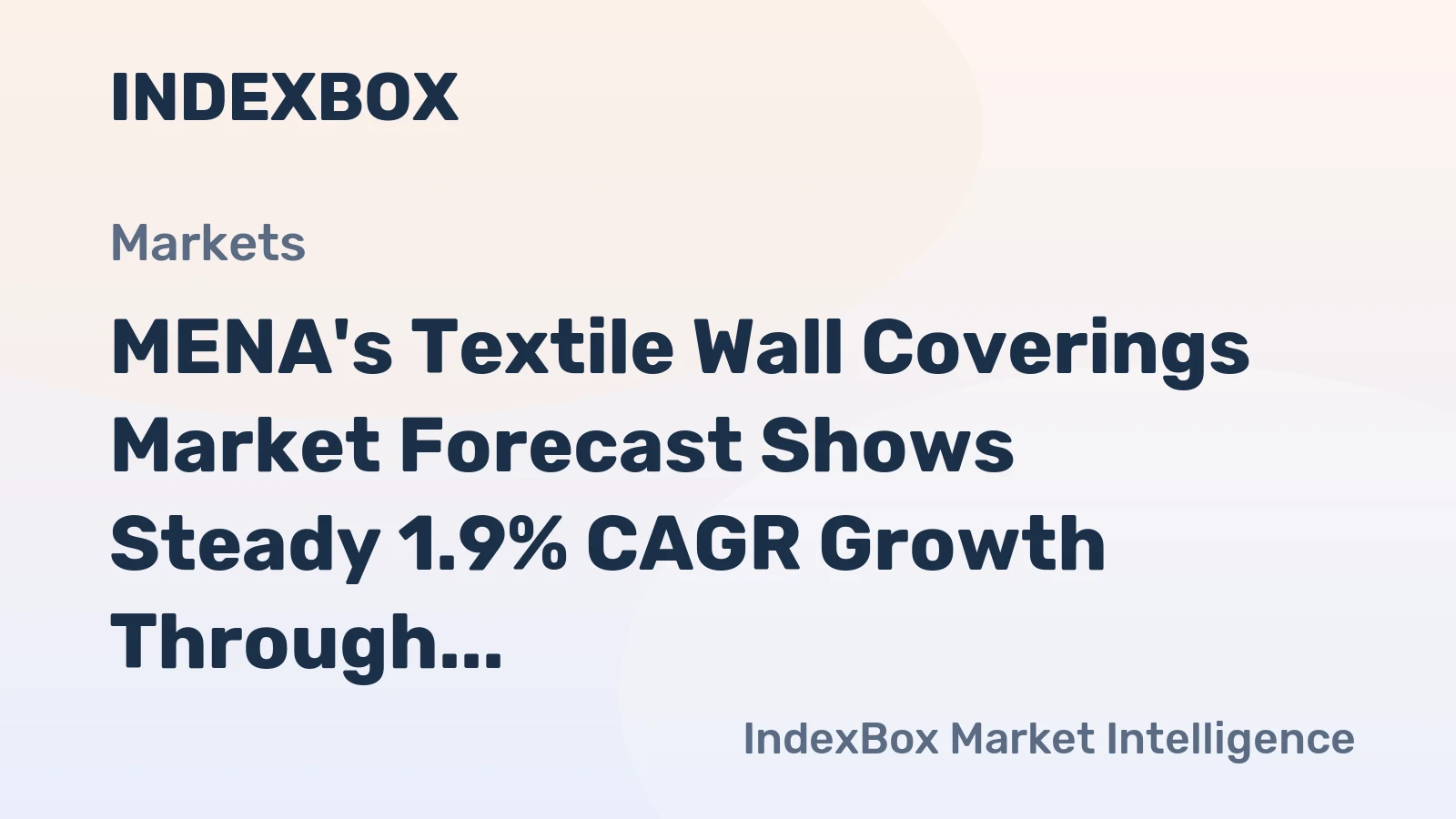 MENA's Textile Wall Coverings Market Forecast Shows Steady 1.9% CAGR Growth Through 2035