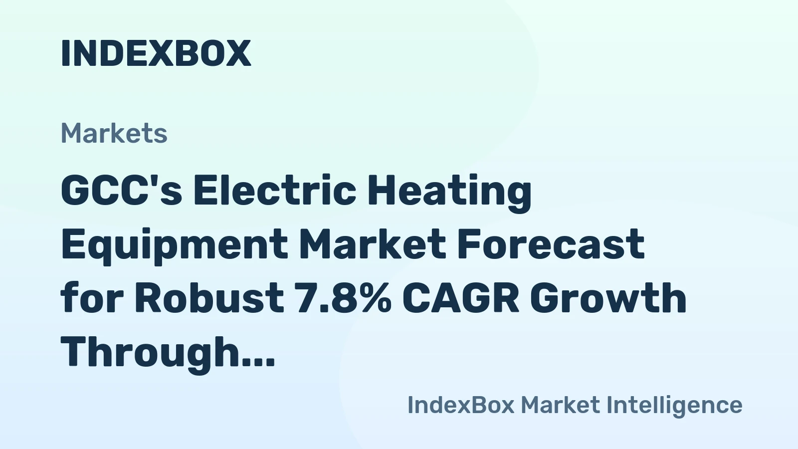 GCC's Electric Heating Equipment Market Forecast for Robust 7.8% CAGR Growth Through 2035