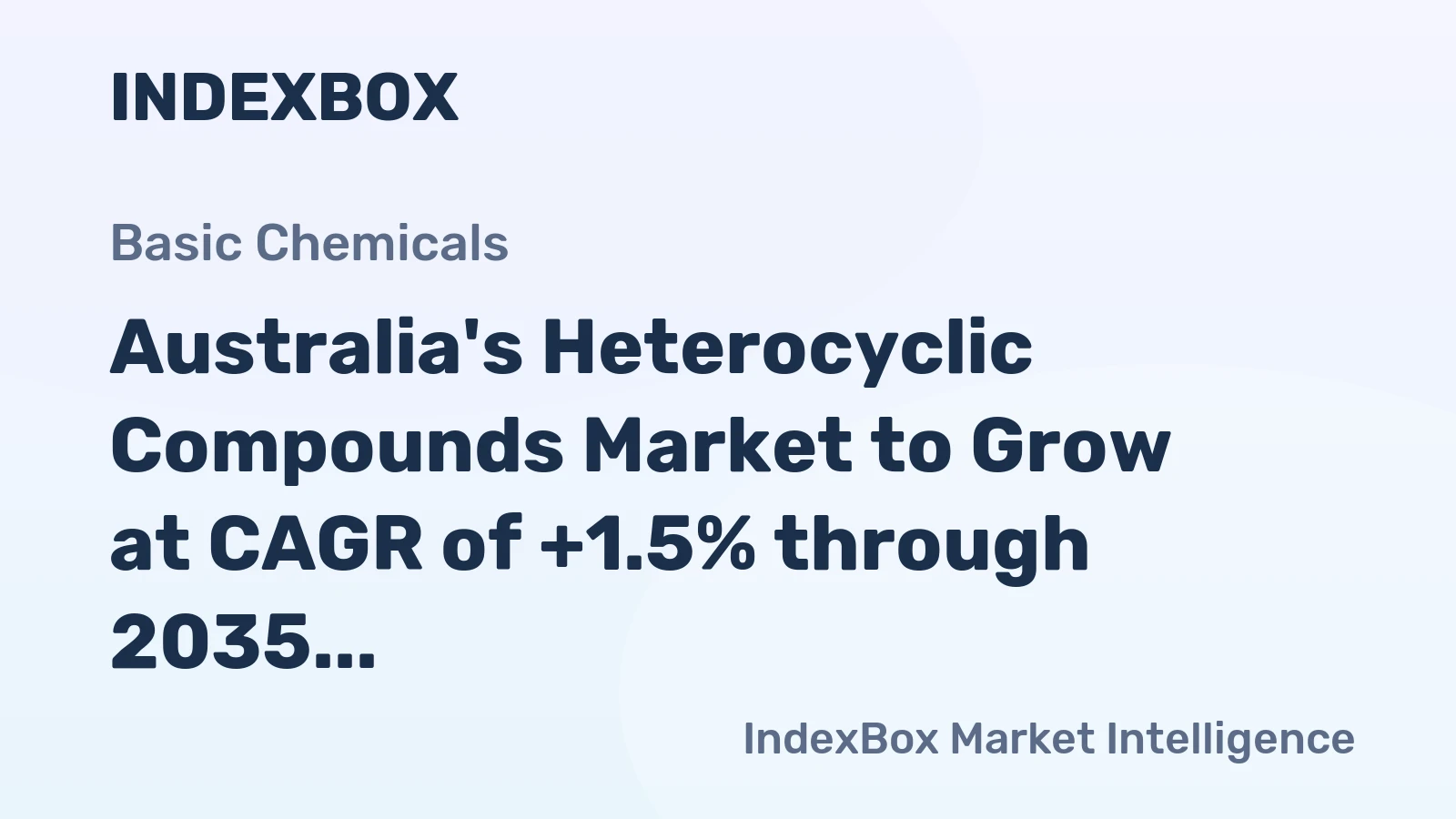 Australia's Heterocyclic Compounds Market to Grow at CAGR of +1.5% through 2035, Reaching $681M in Value