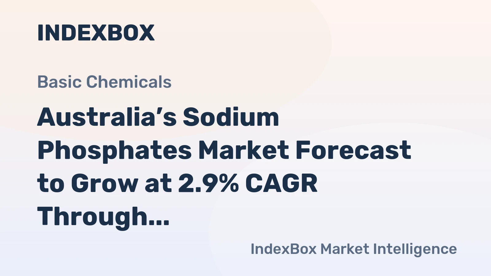 Australia’s Sodium Phosphates Market Forecast to Grow at 2.9% CAGR Through 2035