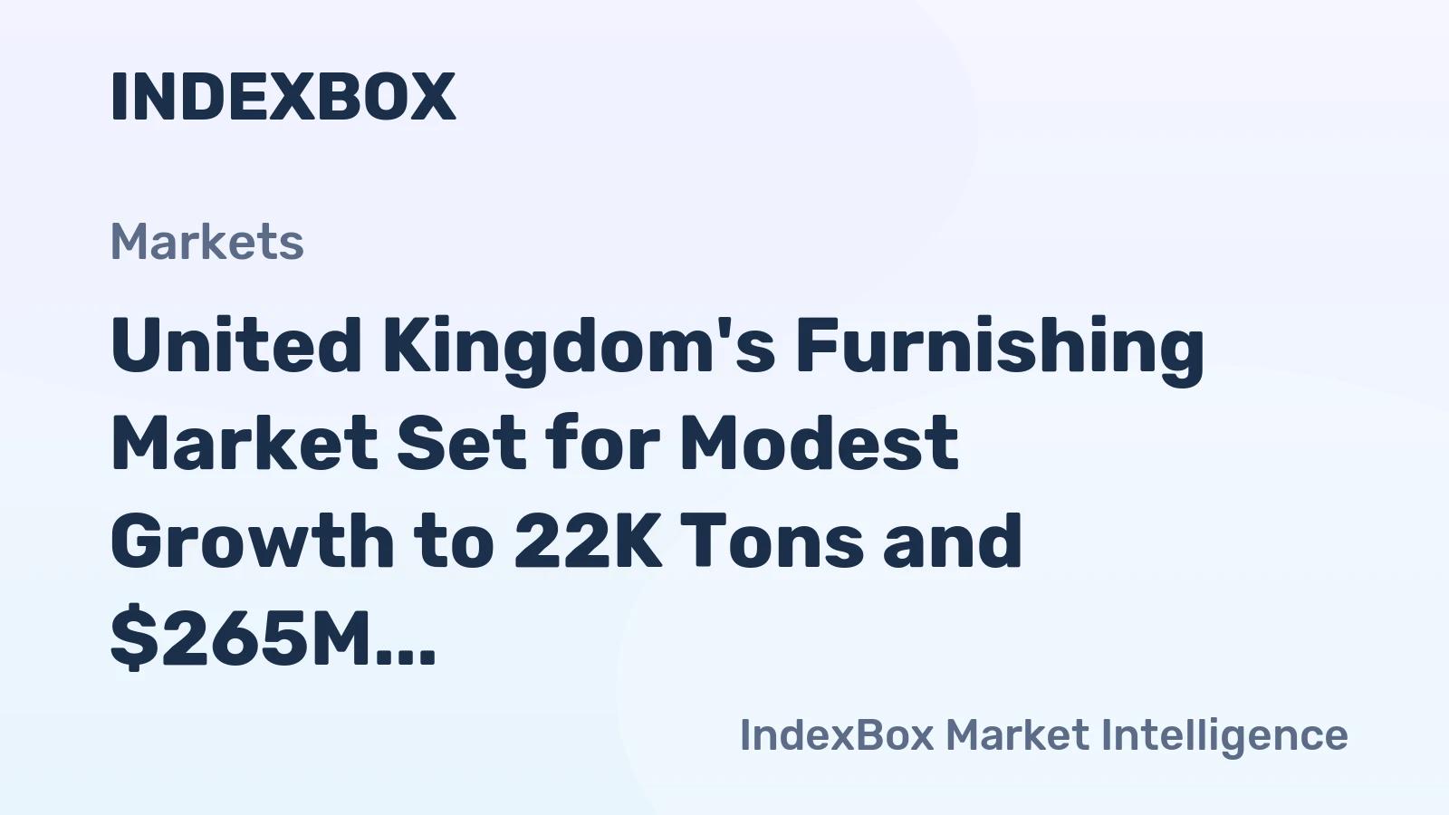 United Kingdom's Furnishing Market Set for Modest Growth to 22K Tons and $265M Value by 2035