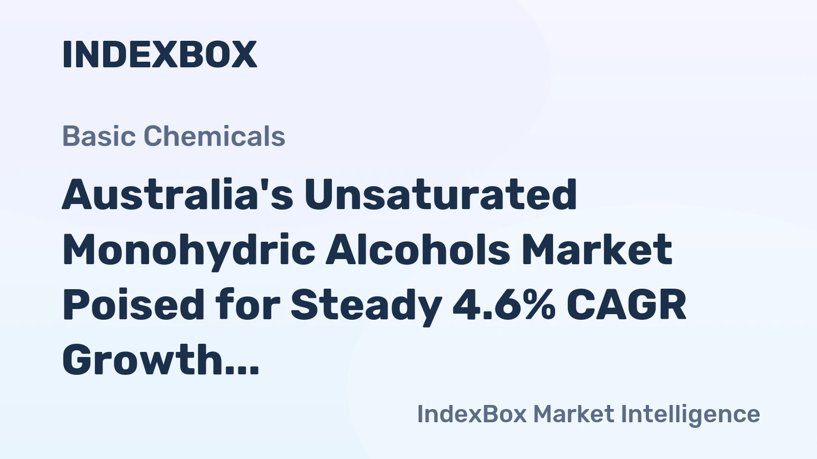 Australia's Unsaturated Monohydric Alcohols Market Poised for Steady 4.6% CAGR Growth Through 2035
