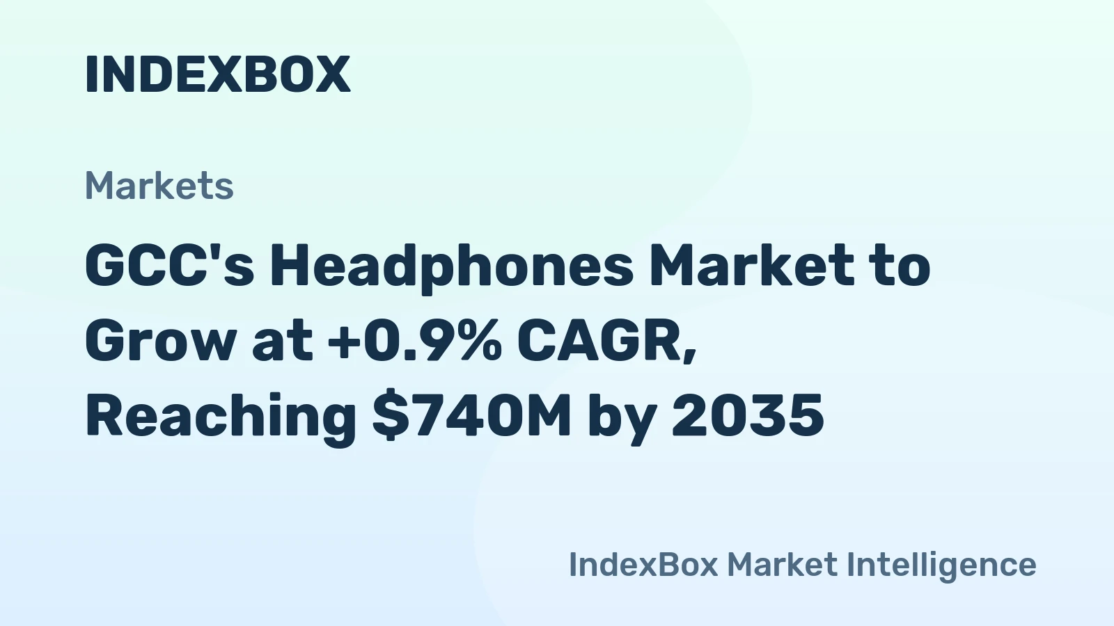 GCC's Headphones Market to Grow at +0.9% CAGR, Reaching $740M by 2035