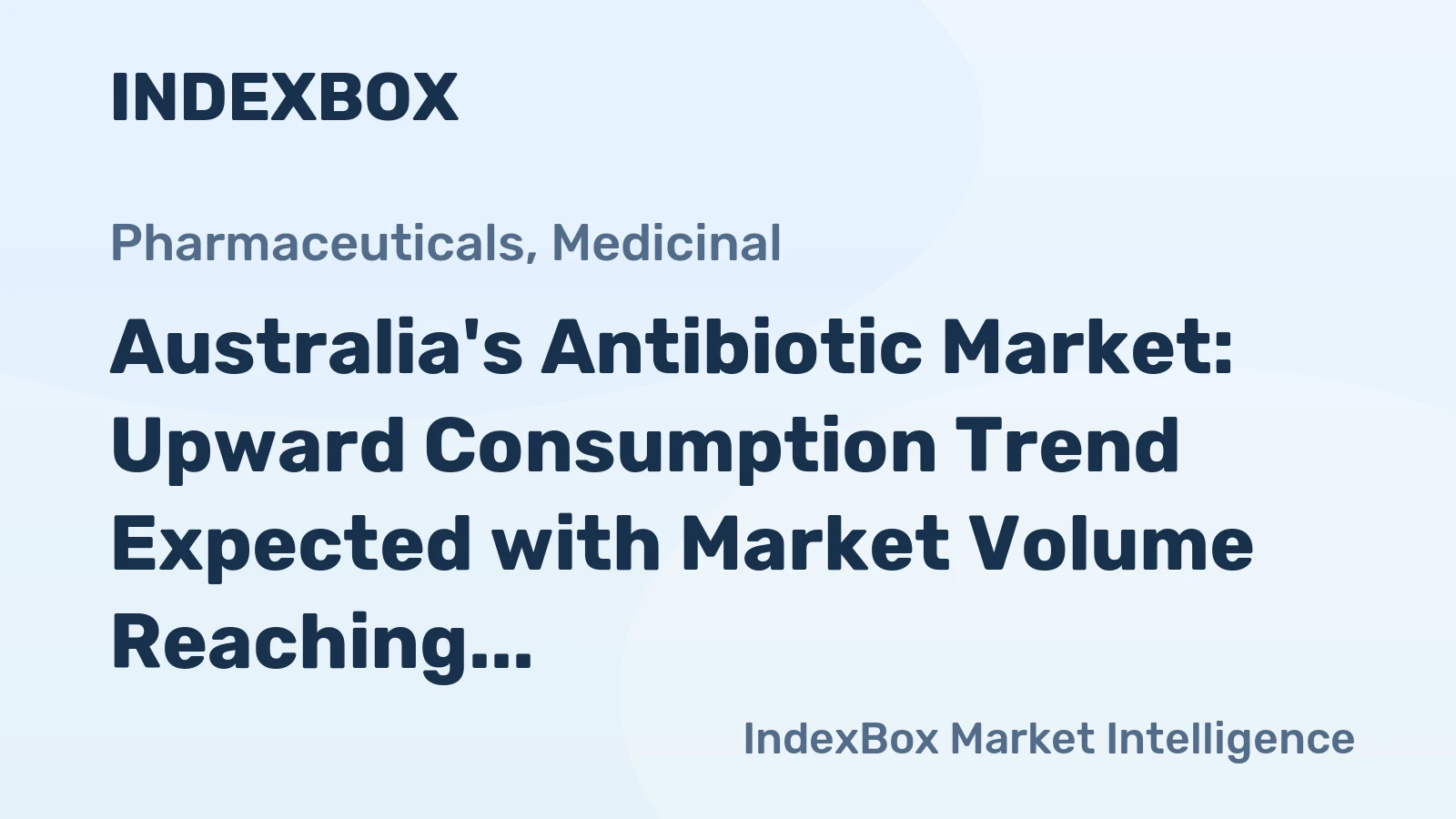 Australia's Antibiotic Market: Upward Consumption Trend Expected with Market Volume Reaching 155 tons and Value Reaching $33M by 2035