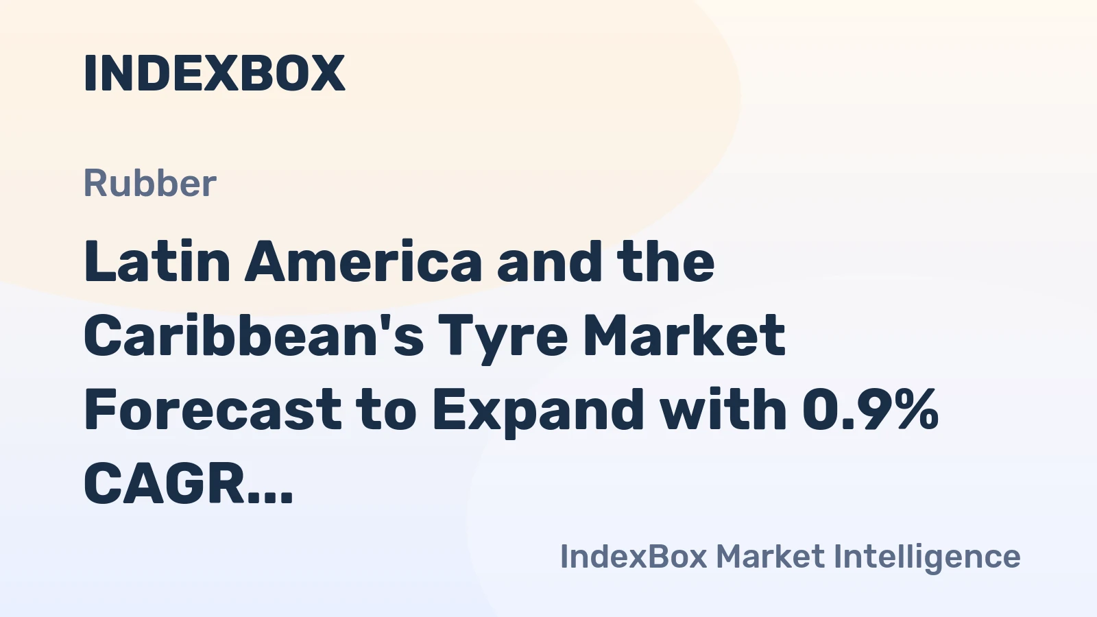 Latin America and the Caribbean's Tyre Market Forecast to Expand with 0.9% CAGR Through 2035