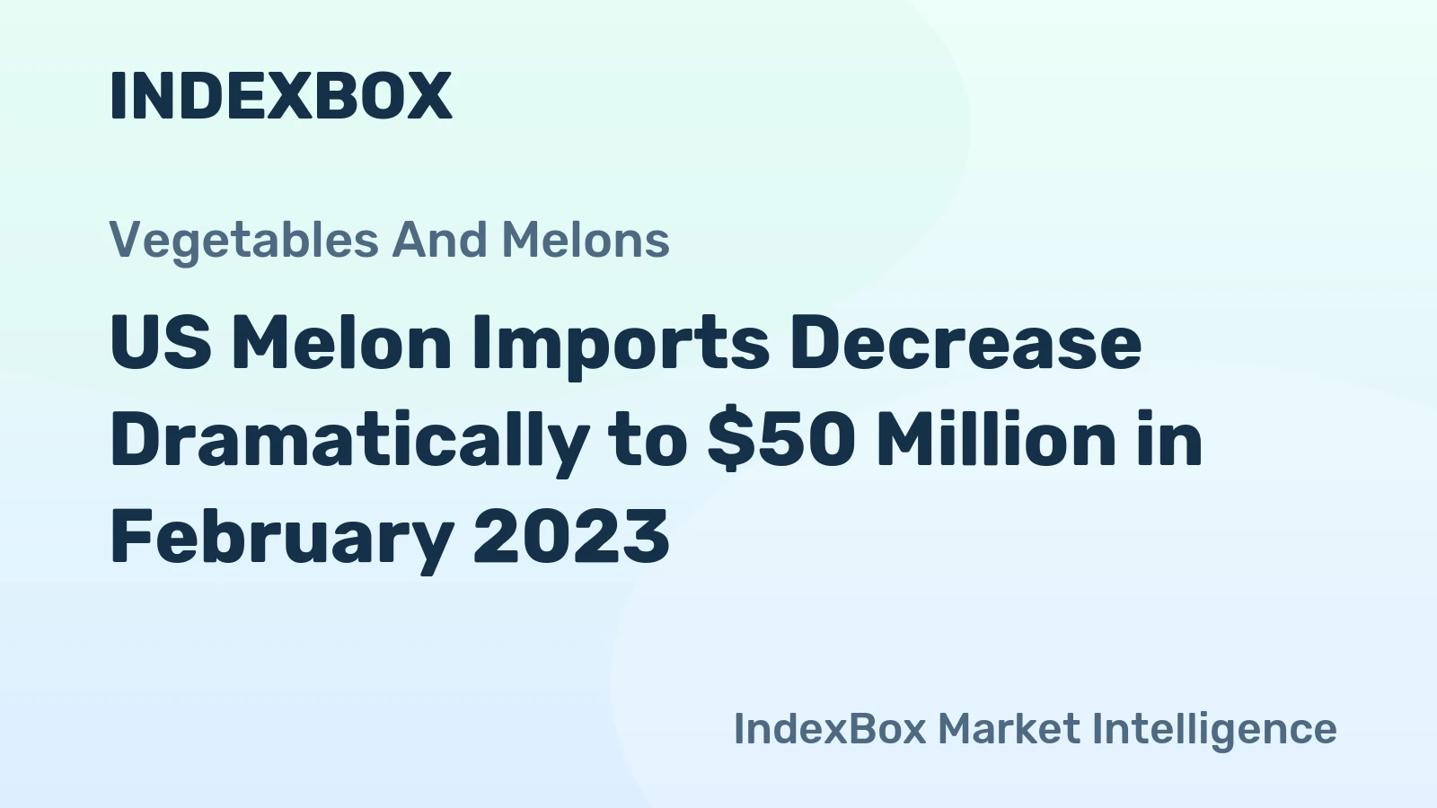 US Melon Imports Decrease Dramatically to $50 Million in February 2023