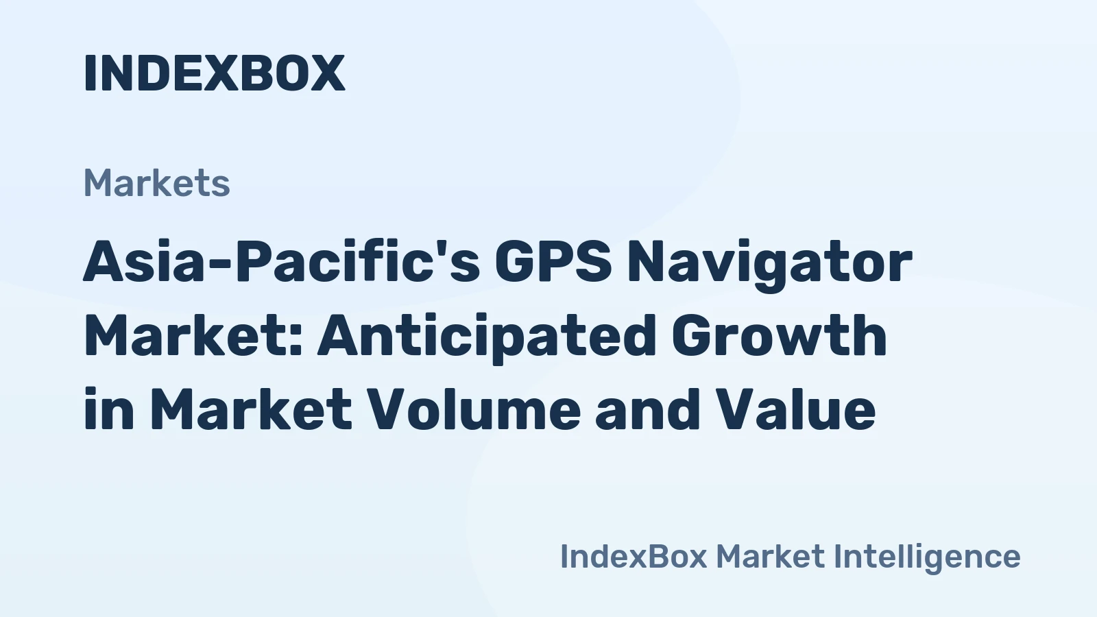 Asia-Pacific's GPS Navigator Market: Anticipated Growth in Market Volume and Value