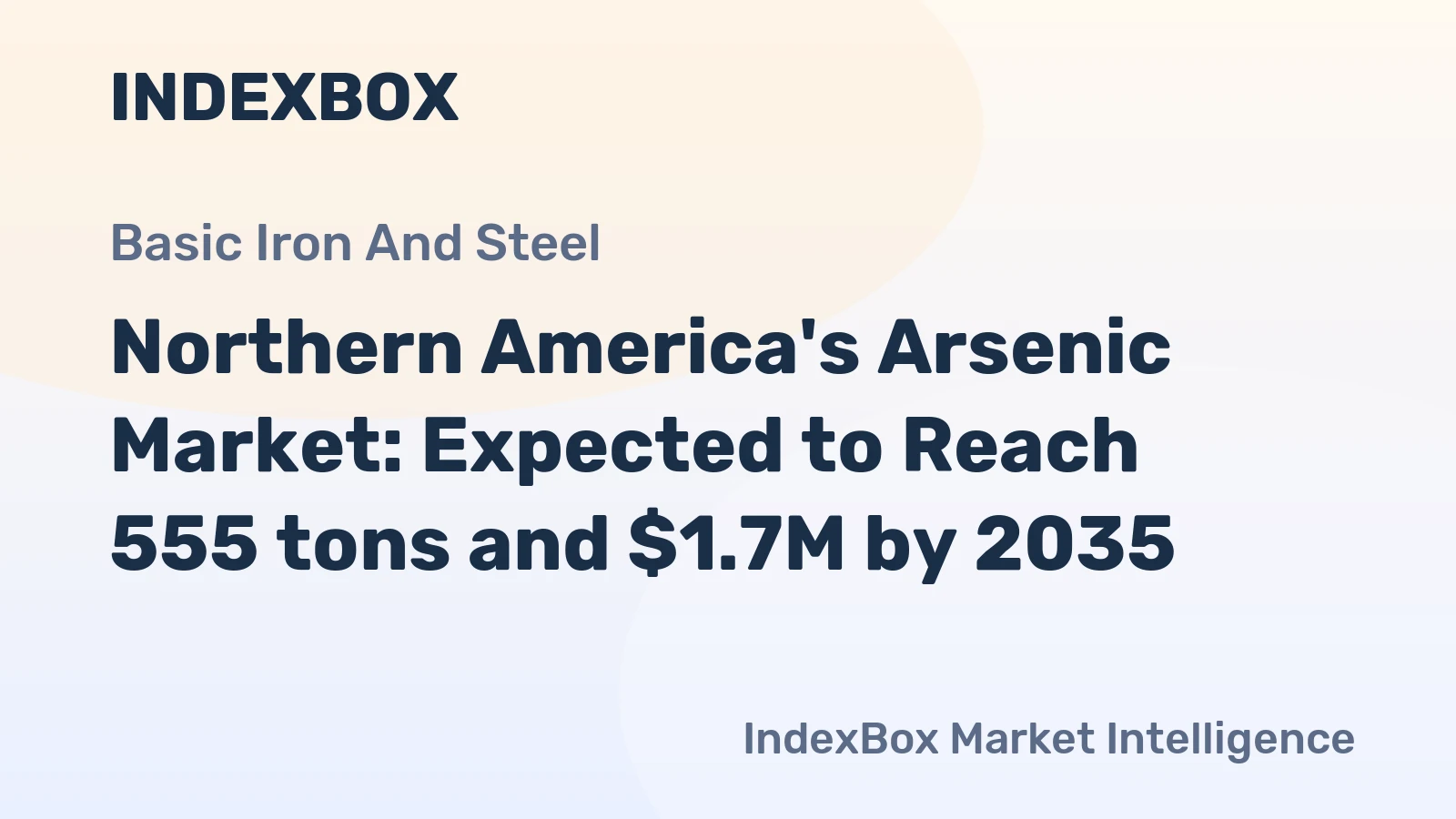Northern America's Arsenic Market: Expected to Reach 555 tons and $1.7M by 2035