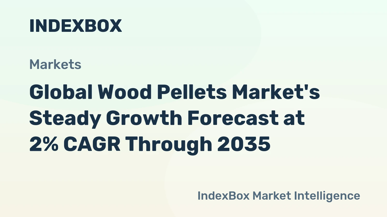Global Wood Pellets Market's Steady Growth Forecast at 2% CAGR Through 2035