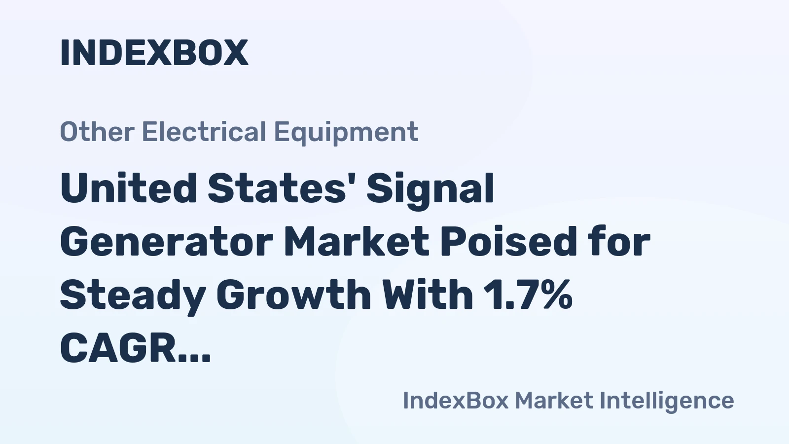 United States' Signal Generator Market Poised for Steady Growth With 1.7% CAGR in Value Through 2035