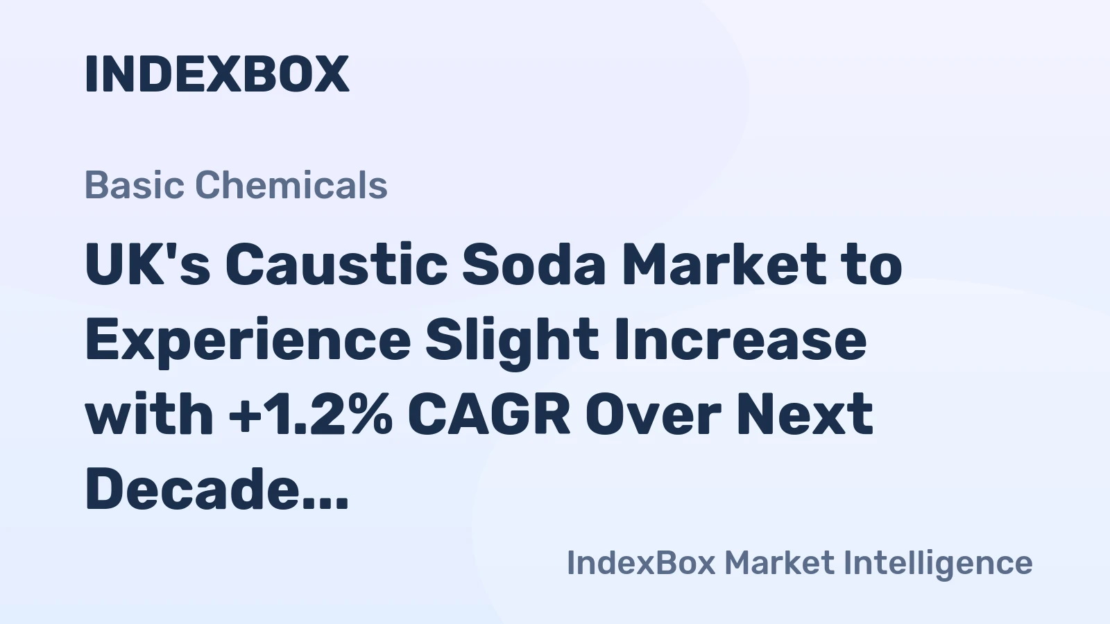 UK's Caustic Soda Market to Experience Slight Increase with +1.2% CAGR Over Next Decade