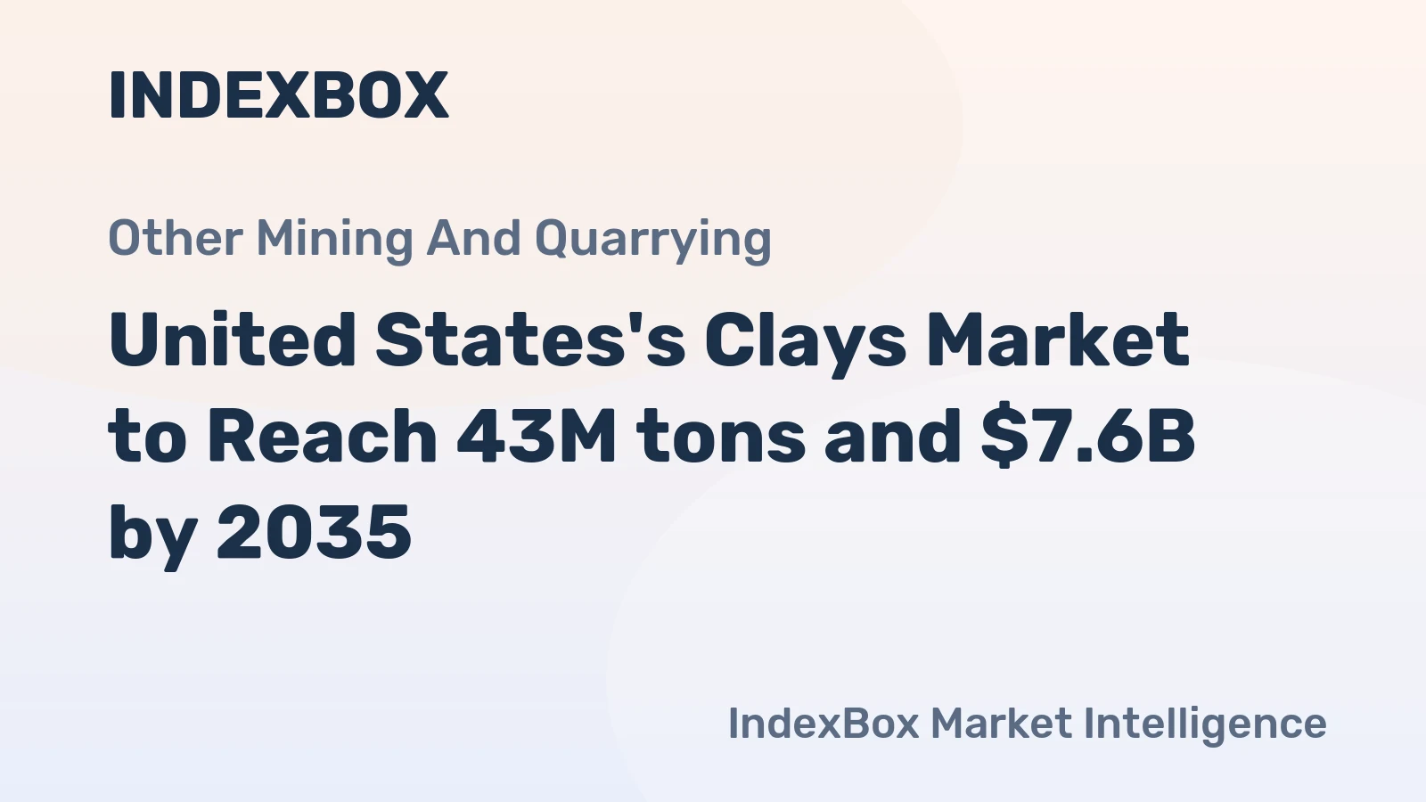United States's Clays Market to Reach 43M tons and $7.6B by 2035