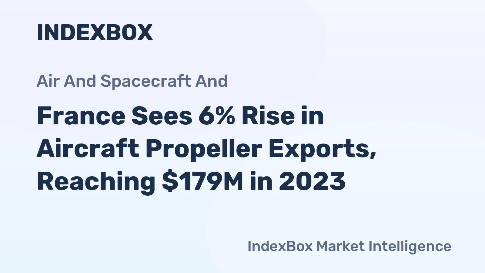 France Sees 6% Rise in Aircraft Propeller Exports, Reaching $179M in 2023