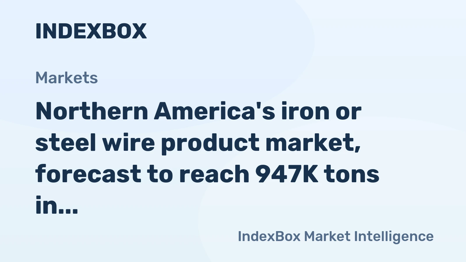 Northern America's iron or steel wire product market, forecast to reach 947K tons in volume and $9.5B in value by 2035, is set for a steady increase.