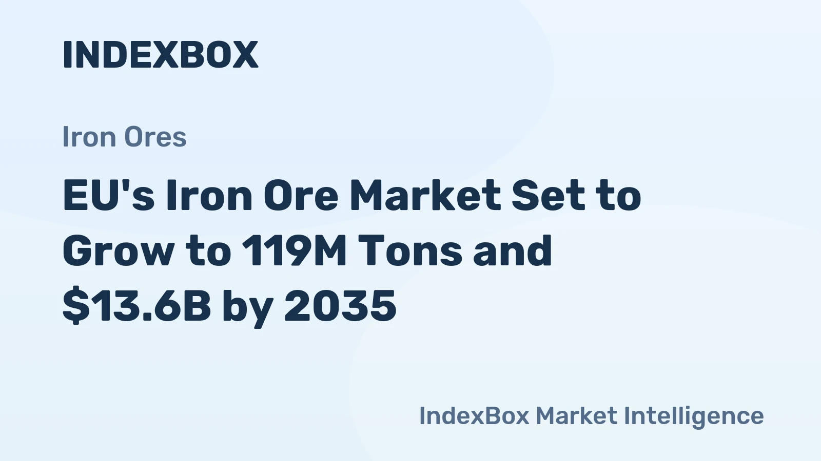 EU's Iron Ore Market Set to Grow to 119M Tons and $13.6B by 2035