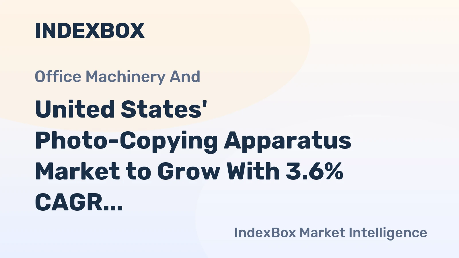 United States' Photo-Copying Apparatus Market to Grow With 3.6% CAGR in Value Through 2035
