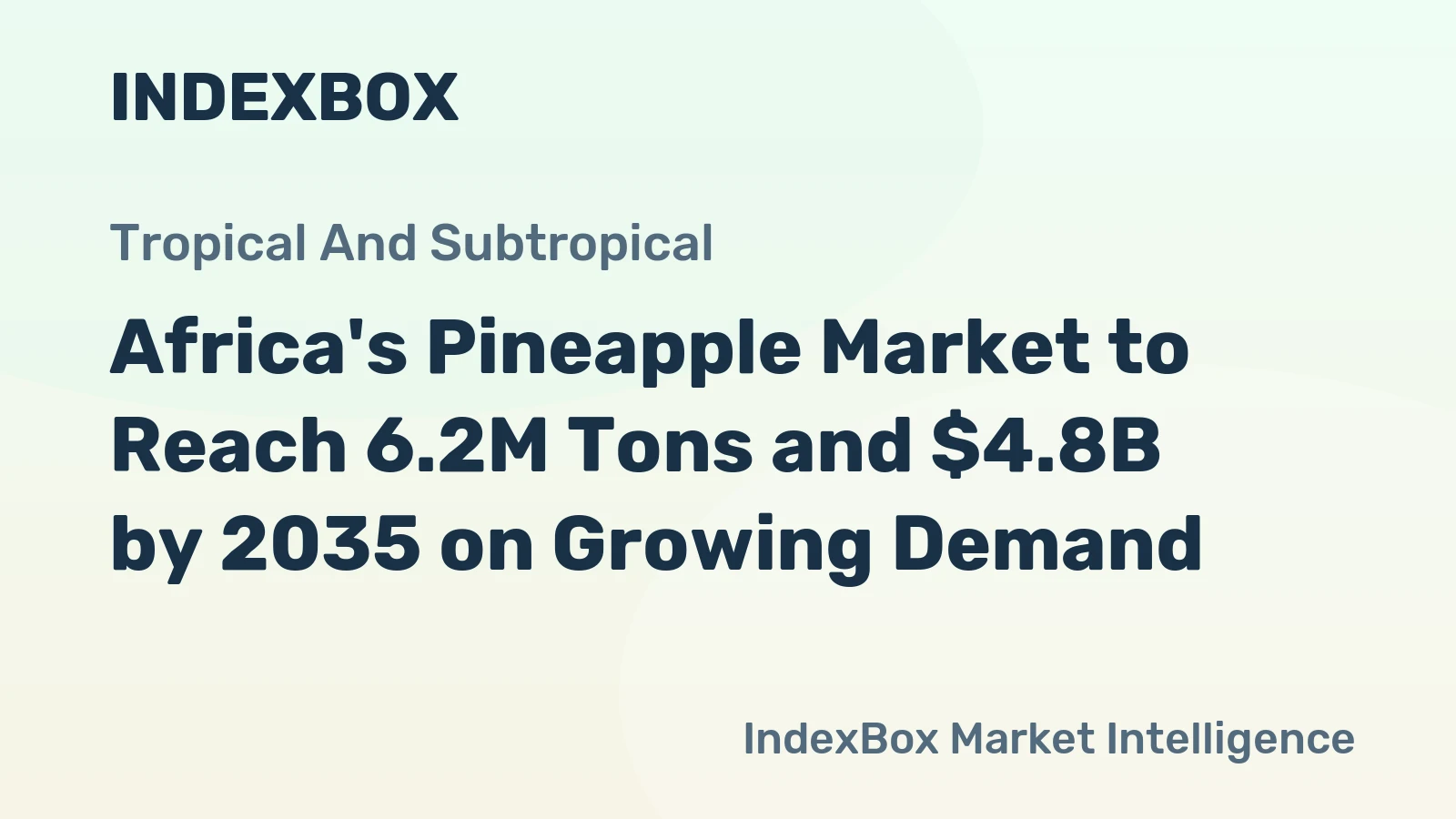 Africa's Pineapple Market to Reach 6.2M Tons and $4.8B by 2035 on Growing Demand