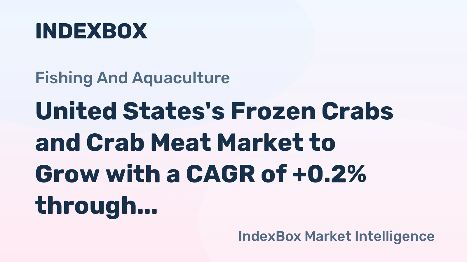 United States's Frozen Crabs and Crab Meat Market to Grow with a CAGR of +0.2% through 2035