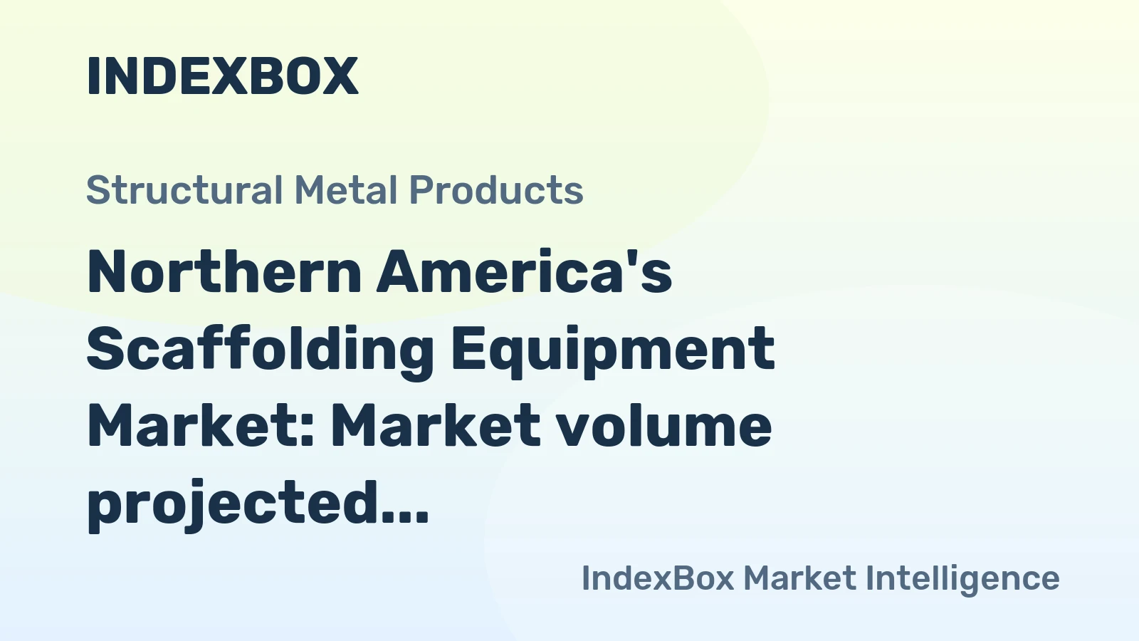 Northern America's Scaffolding Equipment Market: Market volume projected to reach 503K tons and market value to reach $1.3B by 2035.