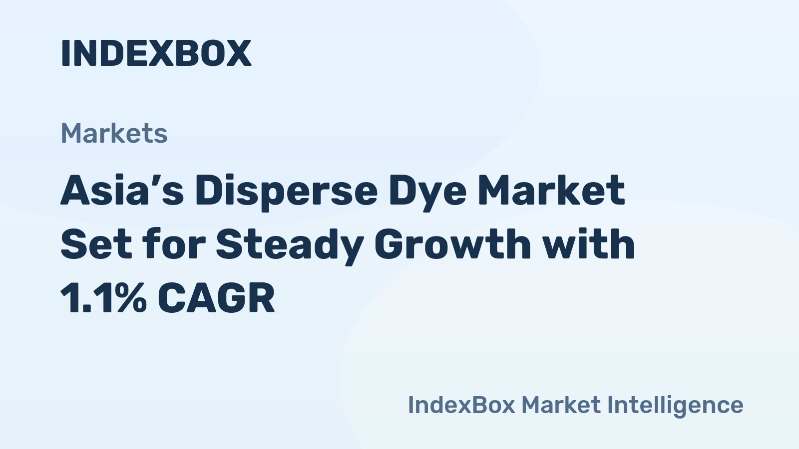 Asia’s Disperse Dye Market Set for Steady Growth with 1.1% CAGR