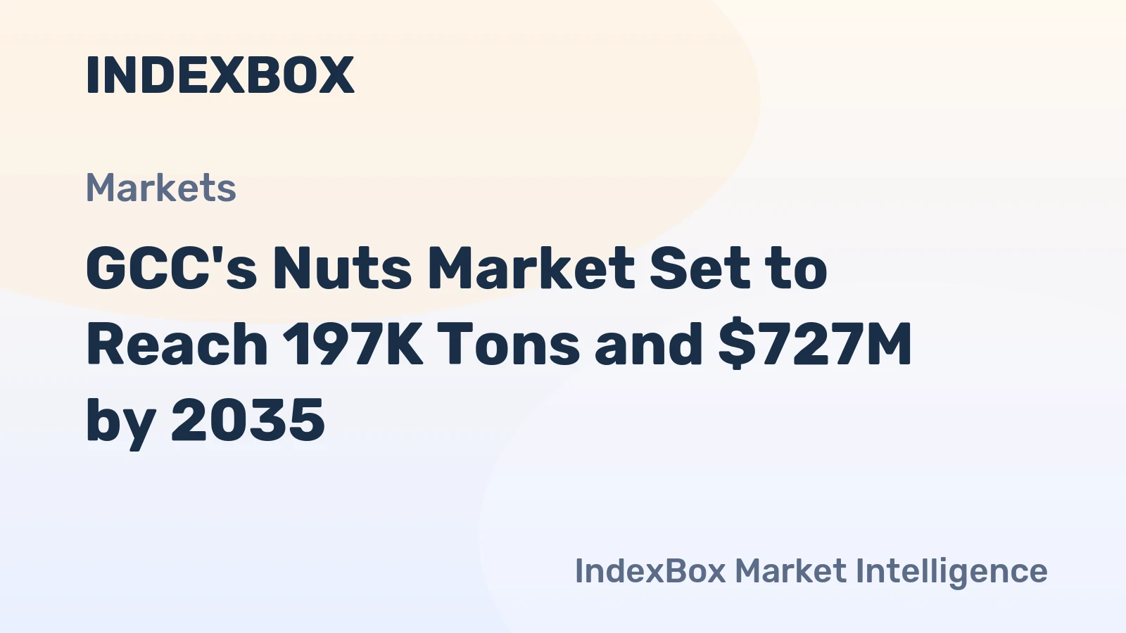 GCC's Nuts Market Set to Reach 197K Tons and $727M by 2035