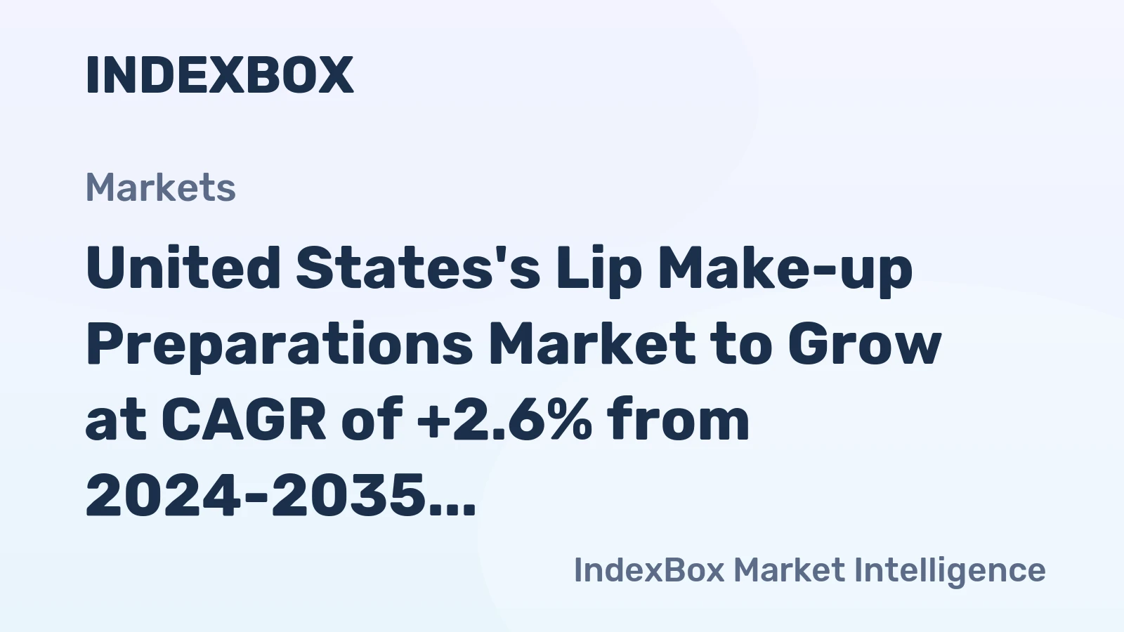 United States's Lip Make-up Preparations Market to Grow at CAGR of +2.6% from 2024-2035, Reaching 30K Tons