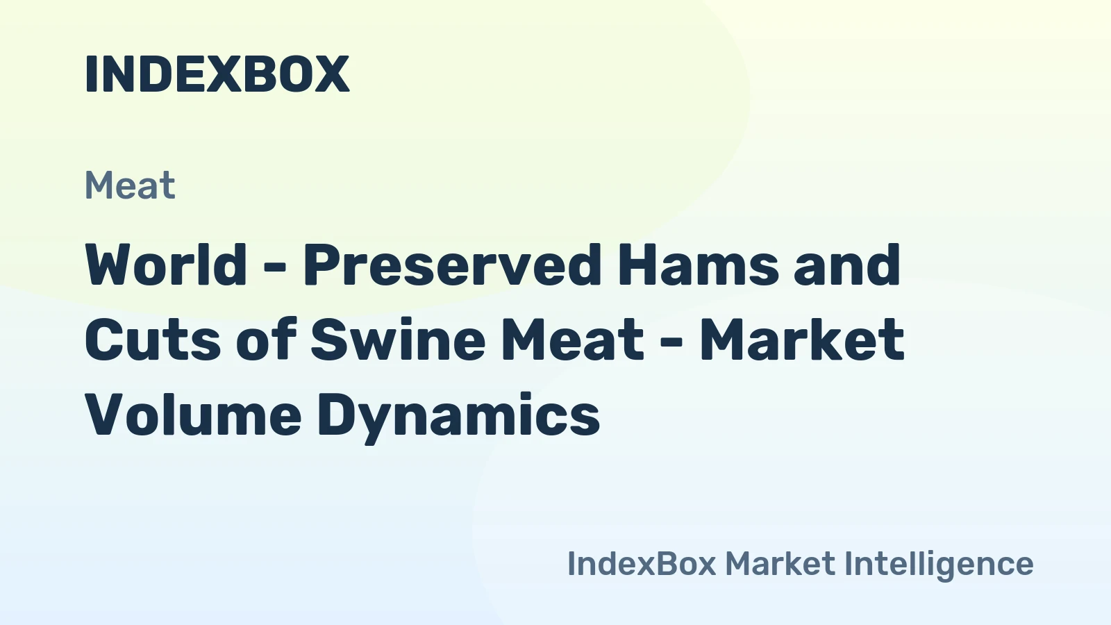 World - Preserved Hams and Cuts of Swine Meat - Market Volume Dynamics
