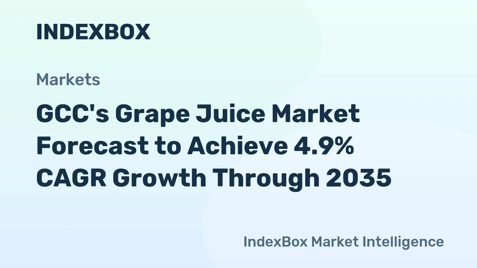 GCC's Grape Juice Market Forecast to Achieve 4.9% CAGR Growth Through 2035