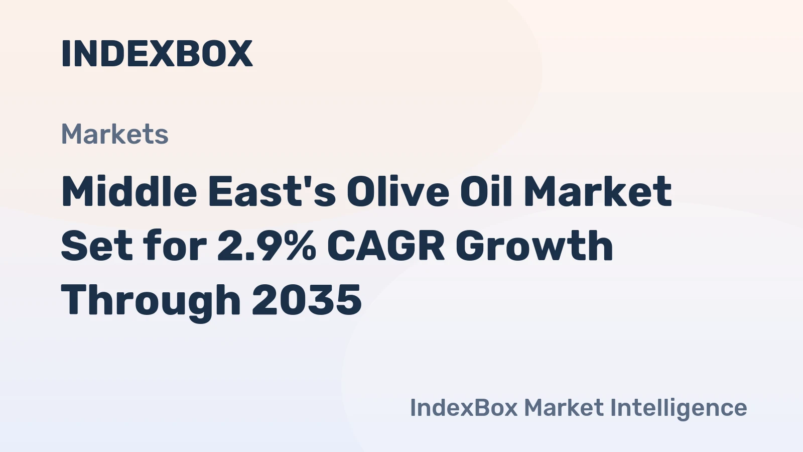 Middle East's Olive Oil Market Set for 2.9% CAGR Growth Through 2035