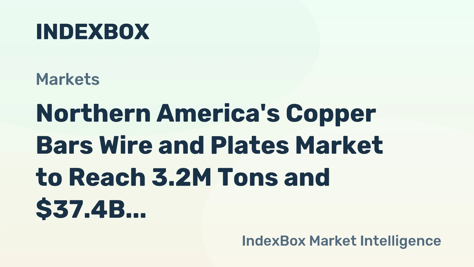 Northern America's Copper Bars Wire and Plates Market to Reach 3.2M Tons and $37.4B by 2035