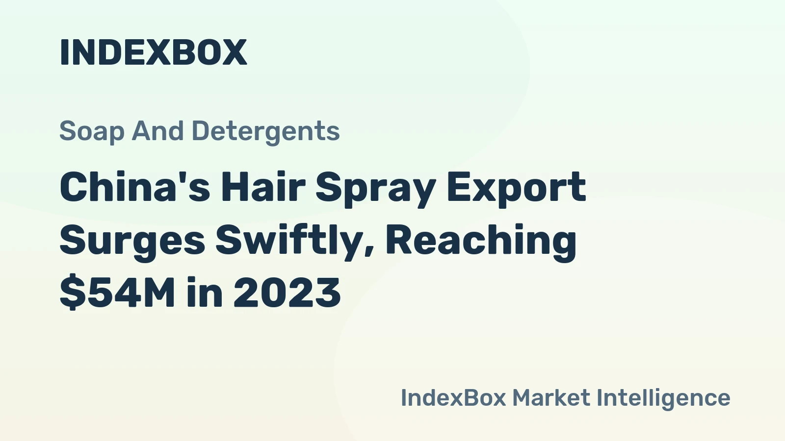 China's Hair Spray Export Surges Swiftly, Reaching $54M in 2023