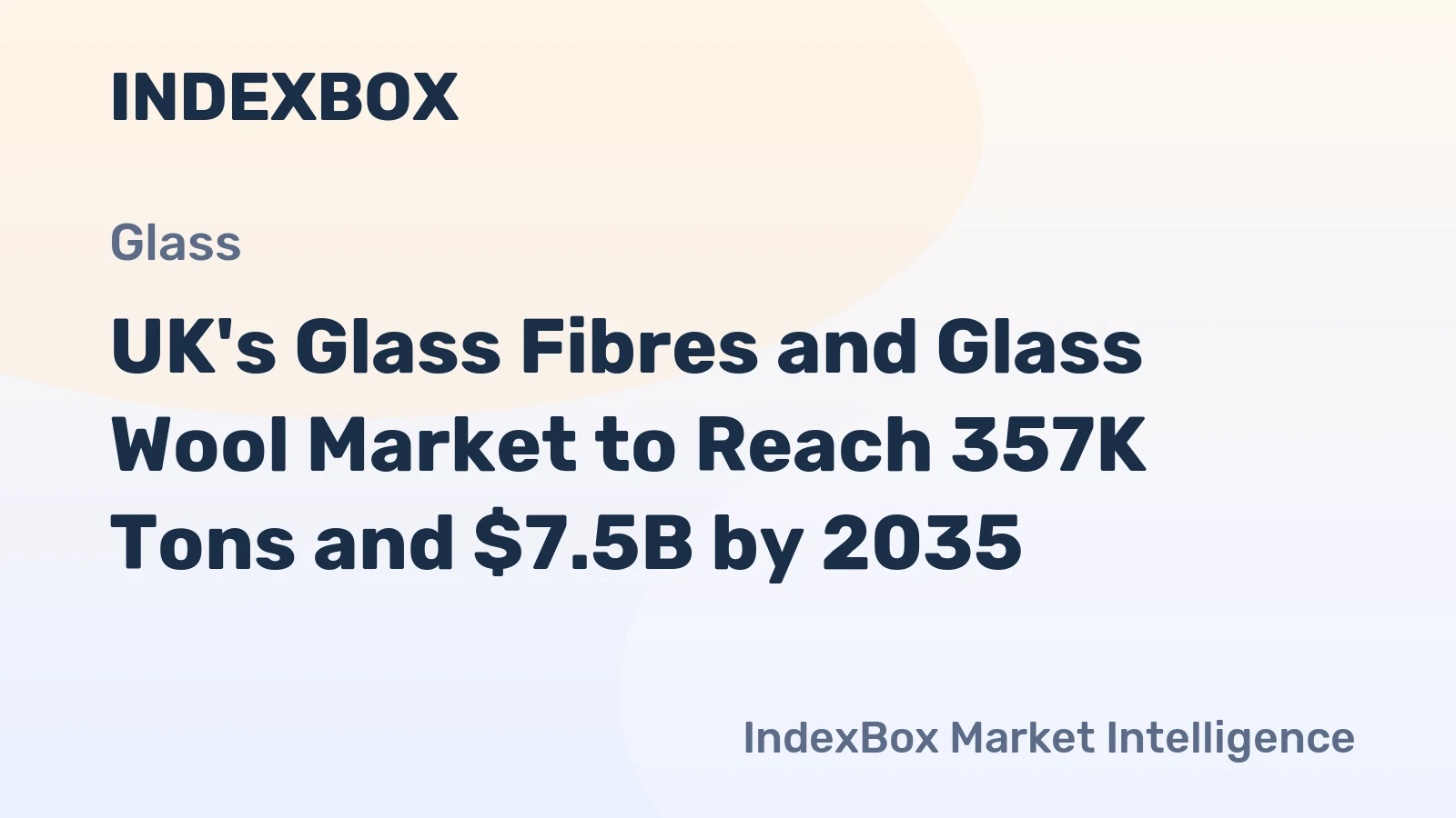 UK's Glass Fibres and Glass Wool Market to Reach 357K Tons and $7.5B by 2035