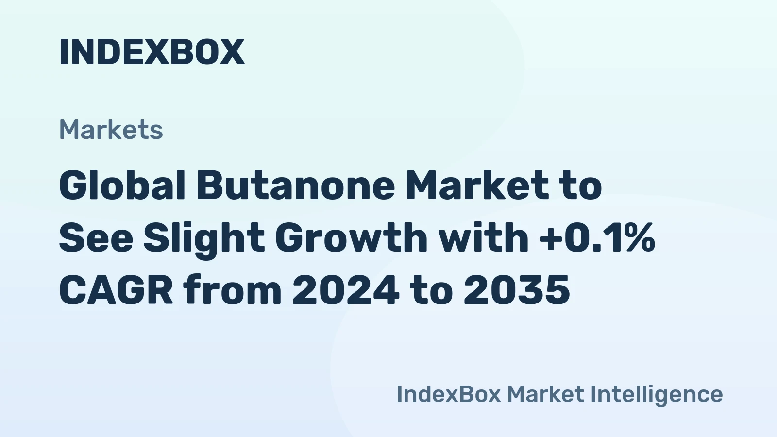 Global Butanone Market to See Slight Growth with +0.1% CAGR from 2024 to 2035