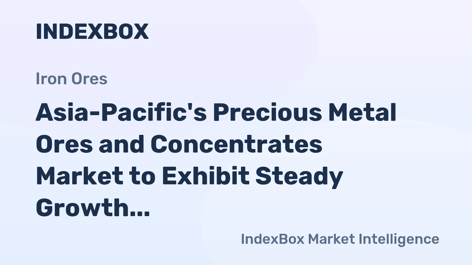 Asia-Pacific's Precious Metal Ores and Concentrates Market to Exhibit Steady Growth with 1.8% CAGR through 2035, Reaching 13M Tons