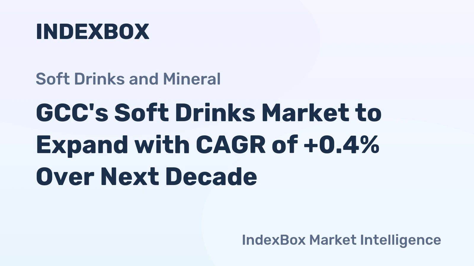 GCC's Soft Drinks Market to Expand with CAGR of +0.4% Over Next Decade